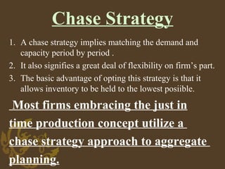 Production planning techniques- aggregate planning | PPT