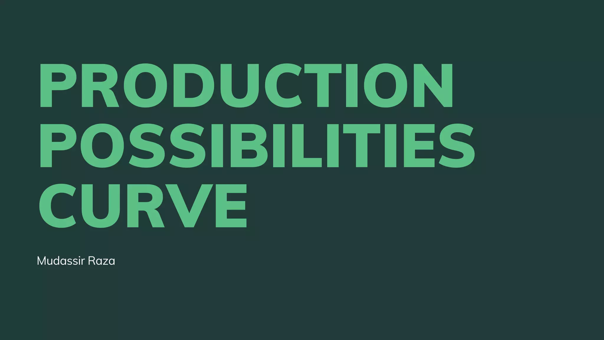 Production possibilities curve | PDF