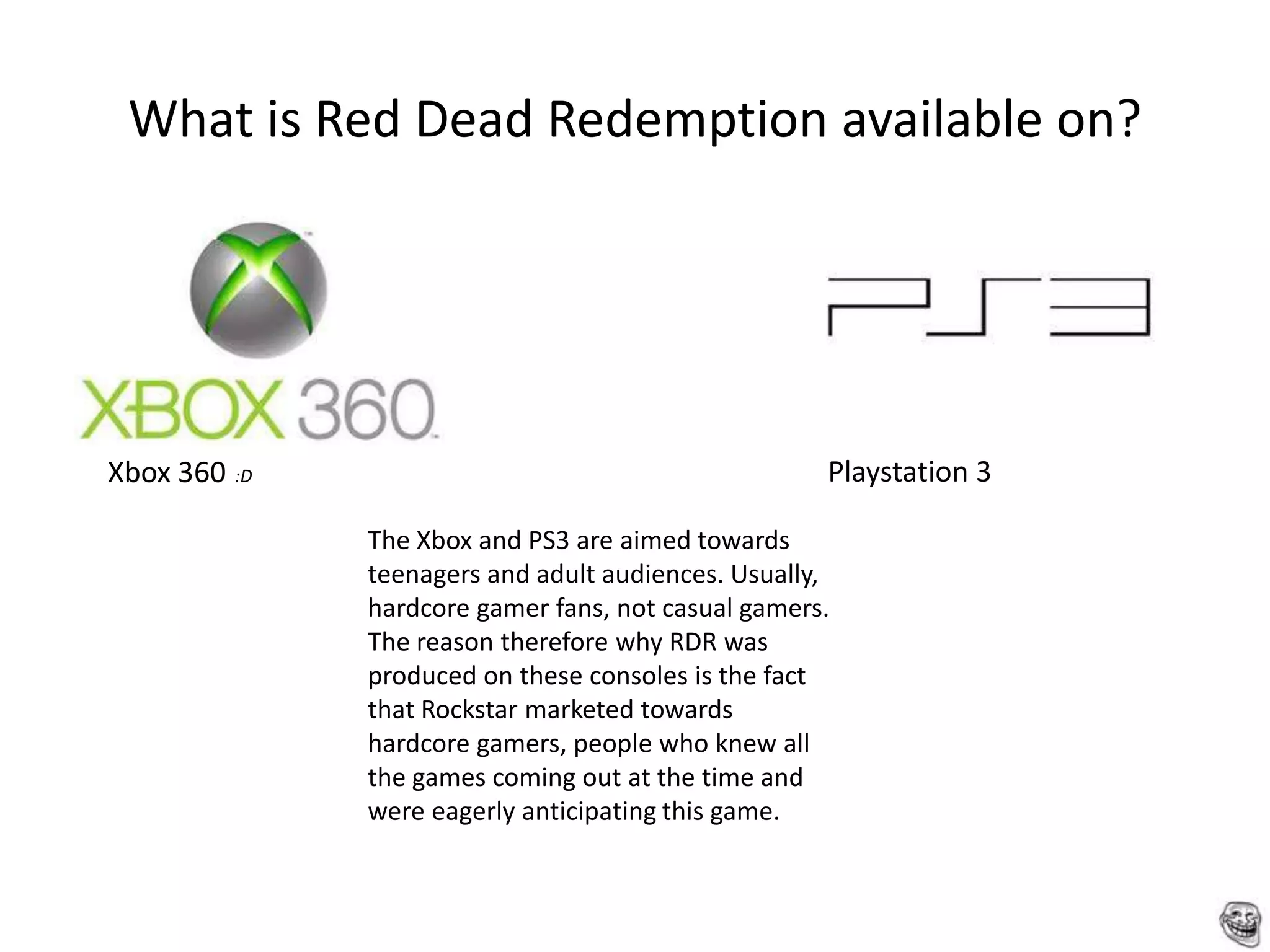 Production of Red Dead Redemption | PPTX