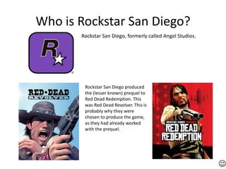 Production of Red Dead Redemption | PPTX