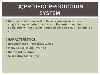 Production System and Production Facilities | PPTX