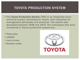 Production System and Production Facilities | PPTX
