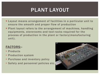Production System and Production Facilities | PPTX