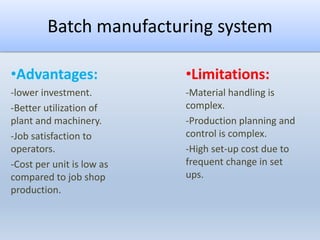 Production ( Types of production system) | PPTX