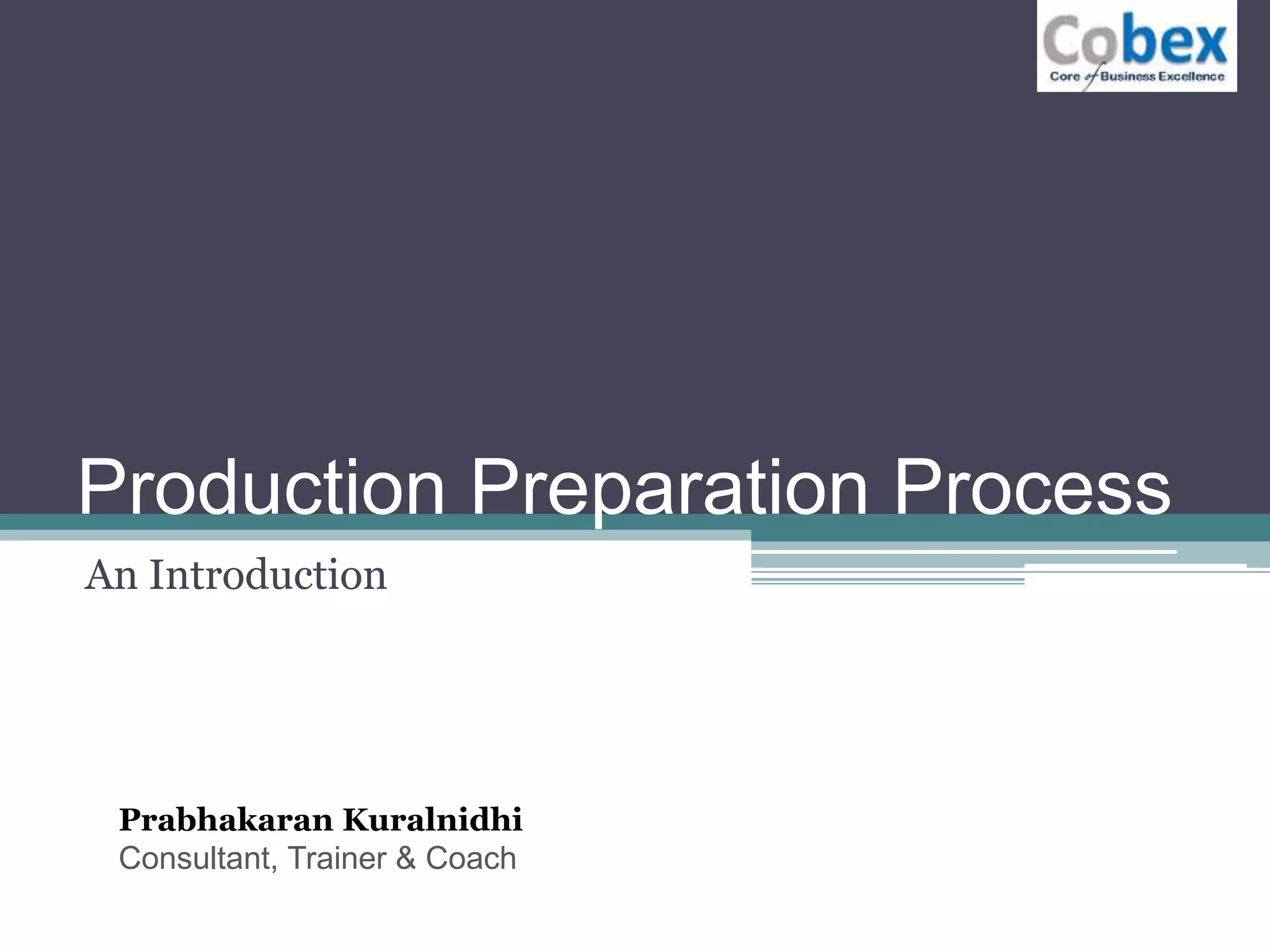 Production preparation process 3P | PPTX