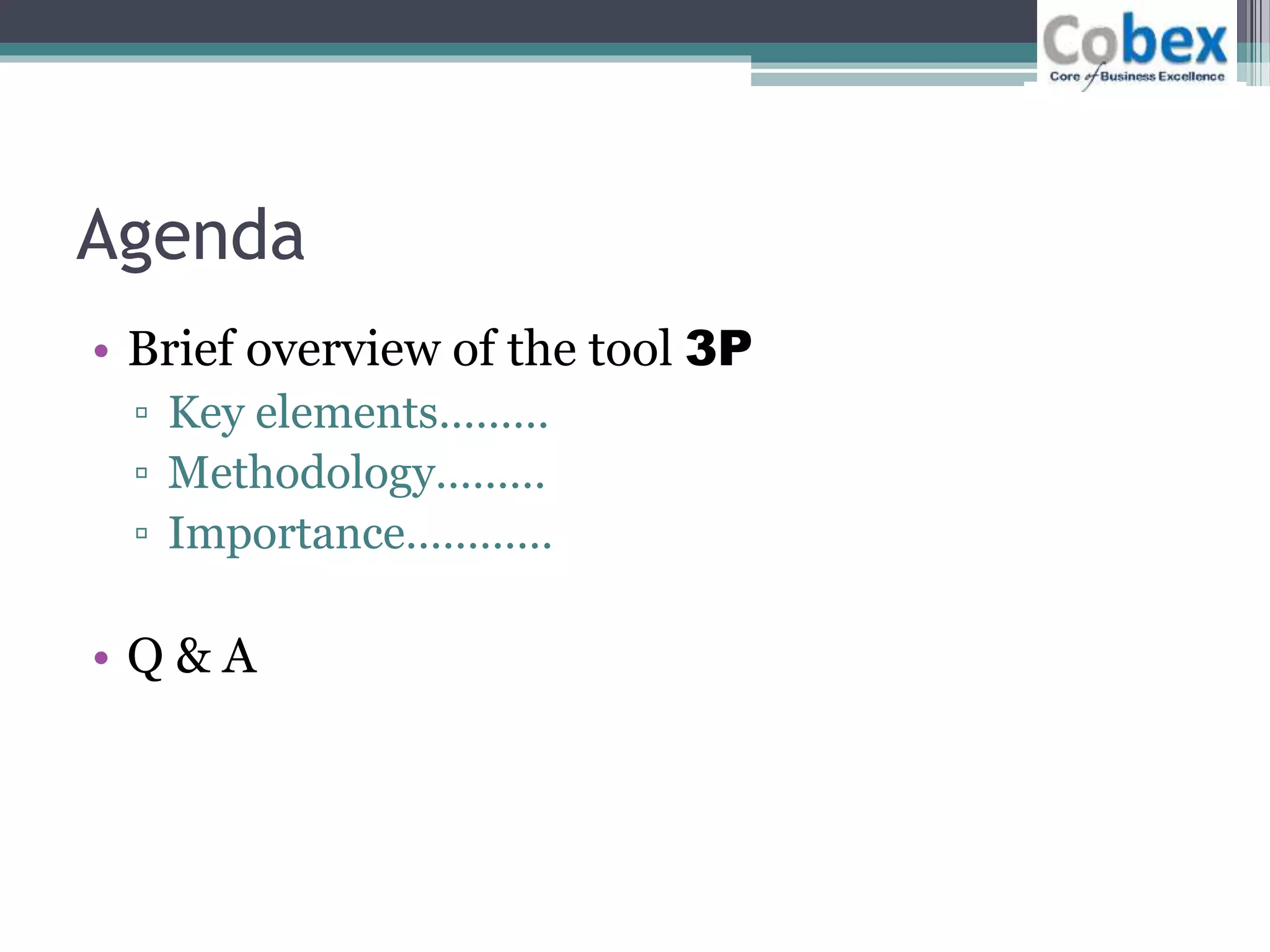 Production preparation process 3P | PPTX