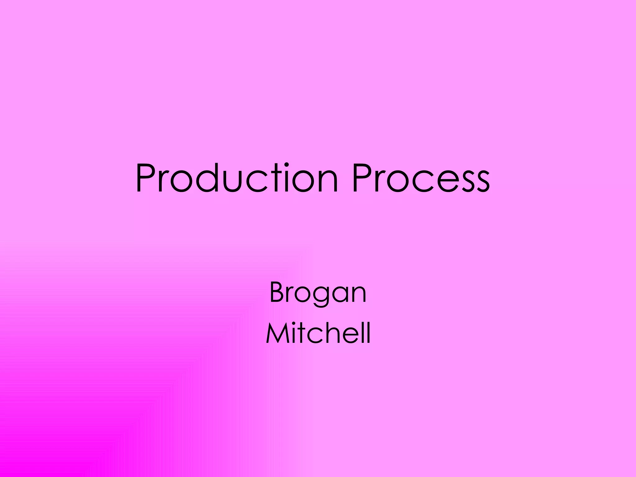 Production process | PPT