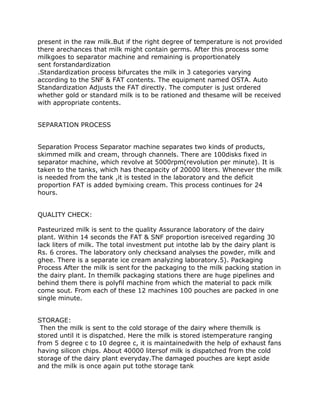 Production process | DOCX | Food & Drink