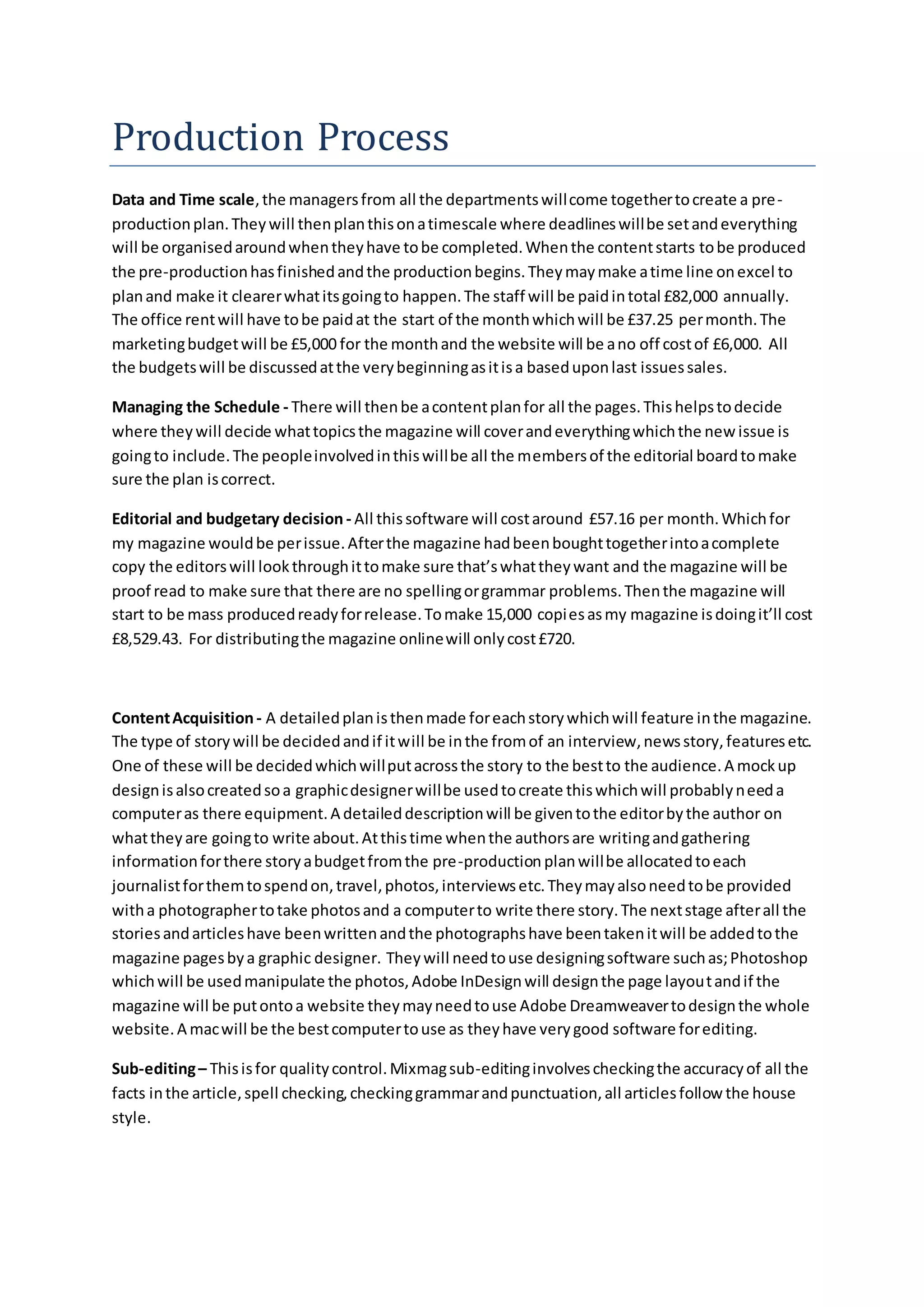 Production process | DOCX