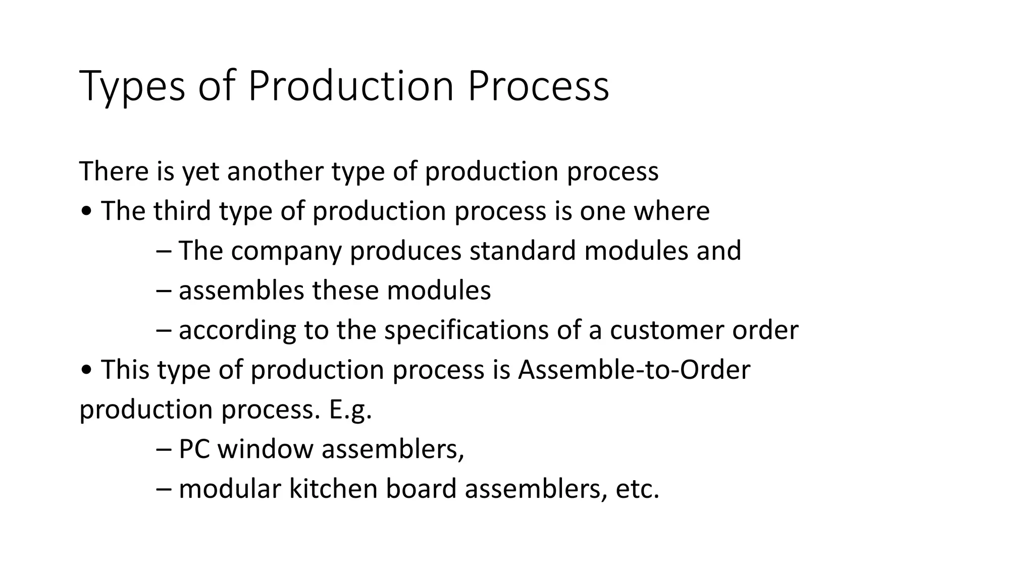 Production process | PPTX