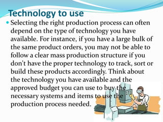 Production process | PPTX