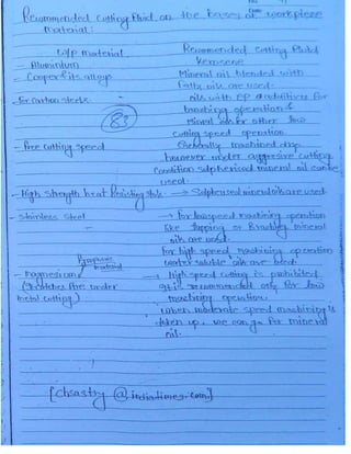 Production Process 2 Mechanical Engineering Handwritten classes Notes ...