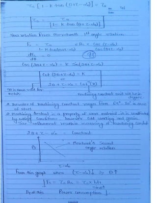 Production Process 2 Mechanical Engineering Handwritten classes Notes ...
