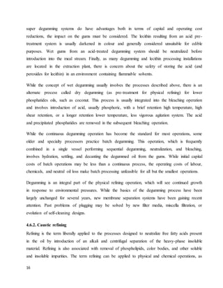 Production process and technology selection_EDIBLE OIL | DOCX