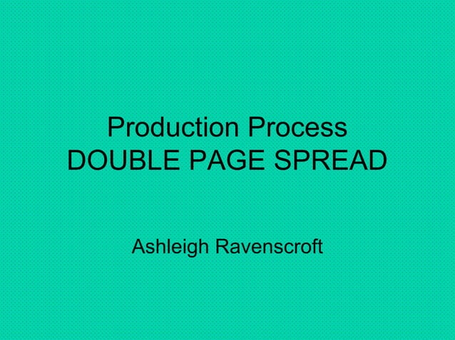 Production process dps | PPT