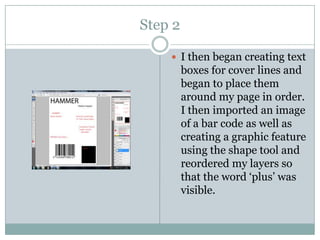 Production Process of Front Cover | PPT