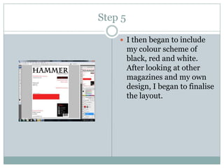 Production Process of Front Cover | PPT