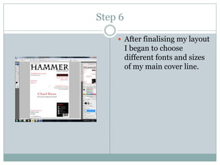 Production Process of Front Cover | PPT
