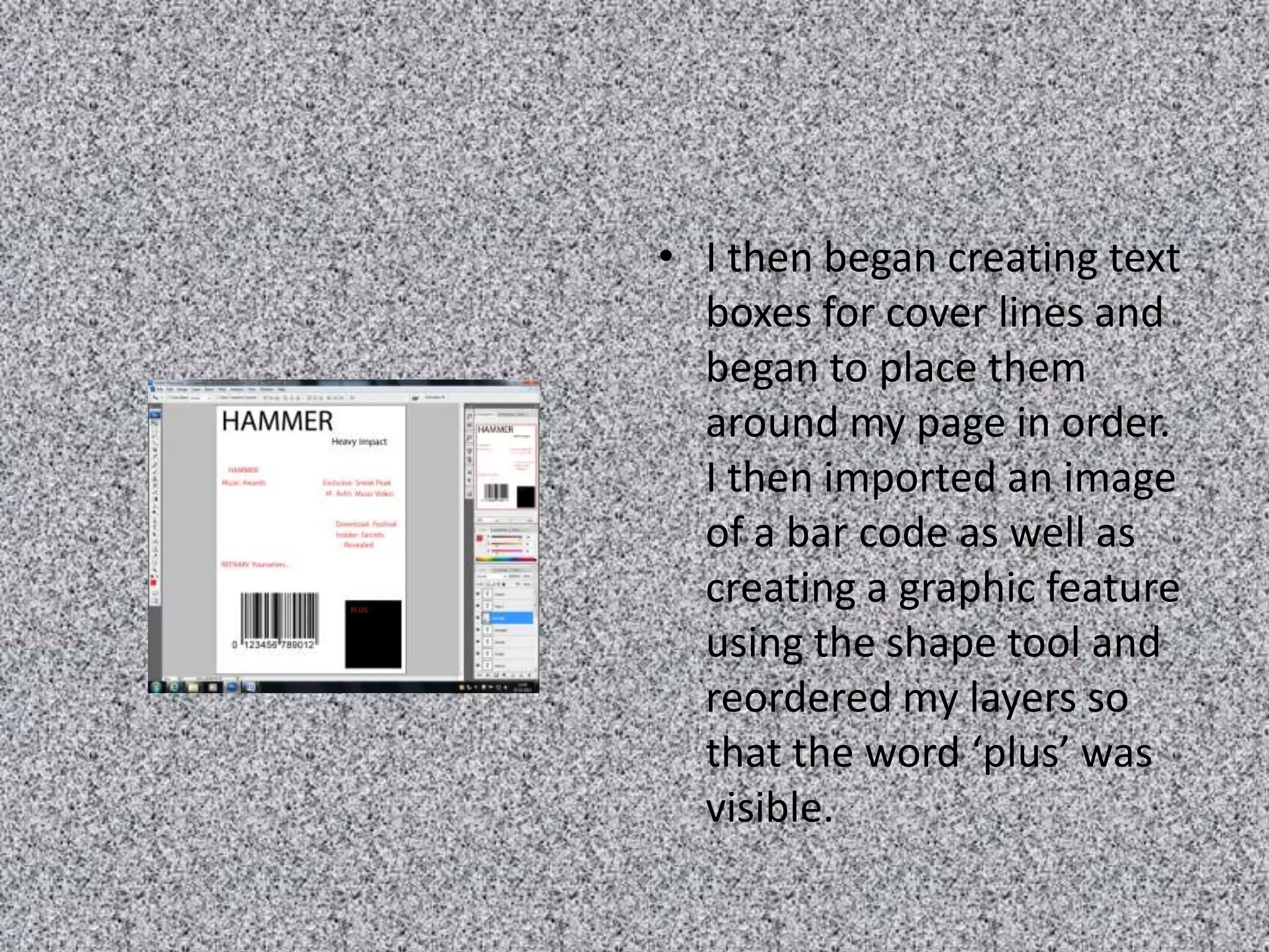 Production process front cover | PPT