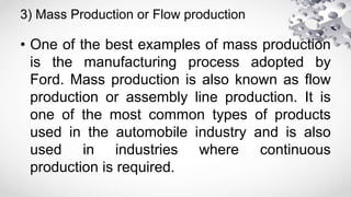 Production process group 7 | PPTX | Manufacturing Industry | Industries