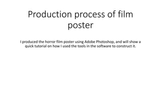 Production process of film poster | PPTX