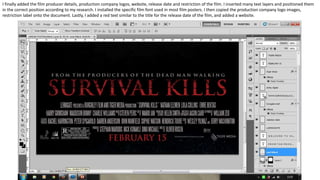 Production process of film poster | PPTX