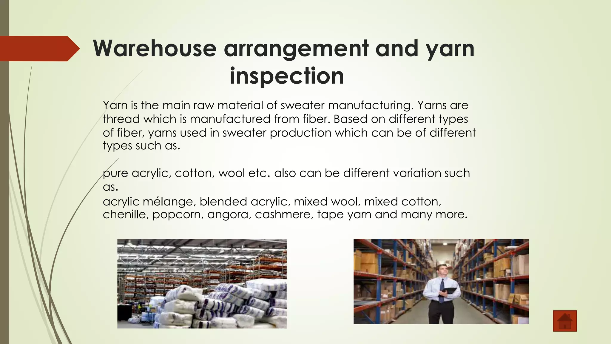 Production Process of garments industry (knitwear) | PPTX