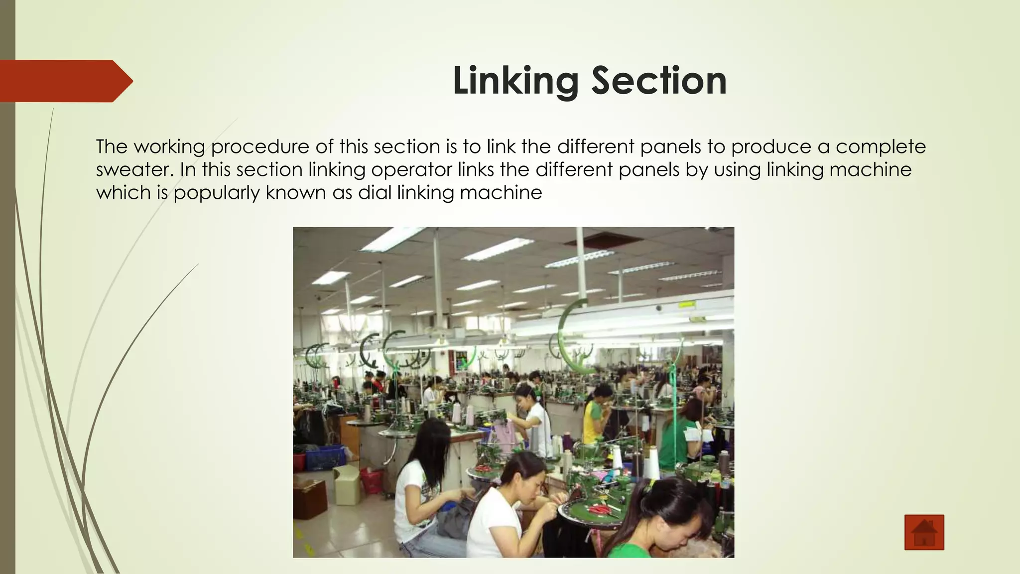 Production Process of garments industry (knitwear) | PPTX