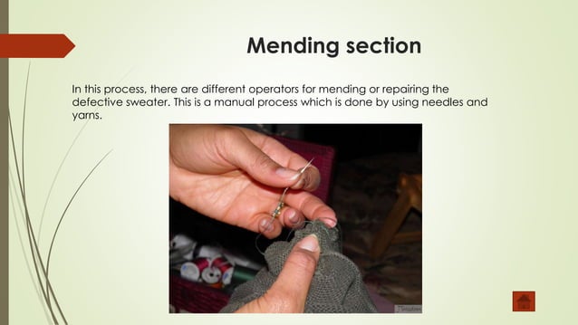 Production Process of garments industry (knitwear) | PPTX