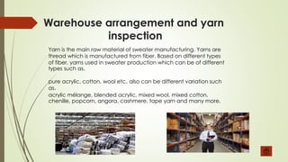 Production Process of garments industry (knitwear) | PPTX