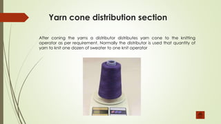 Production Process of garments industry (knitwear) | PPTX