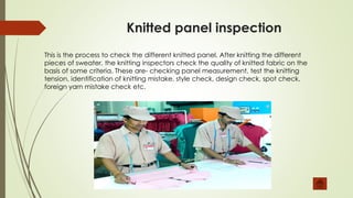 Production Process of garments industry (knitwear) | PPTX