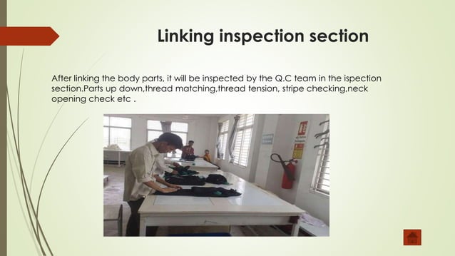 Production Process of garments industry (knitwear) | PPTX