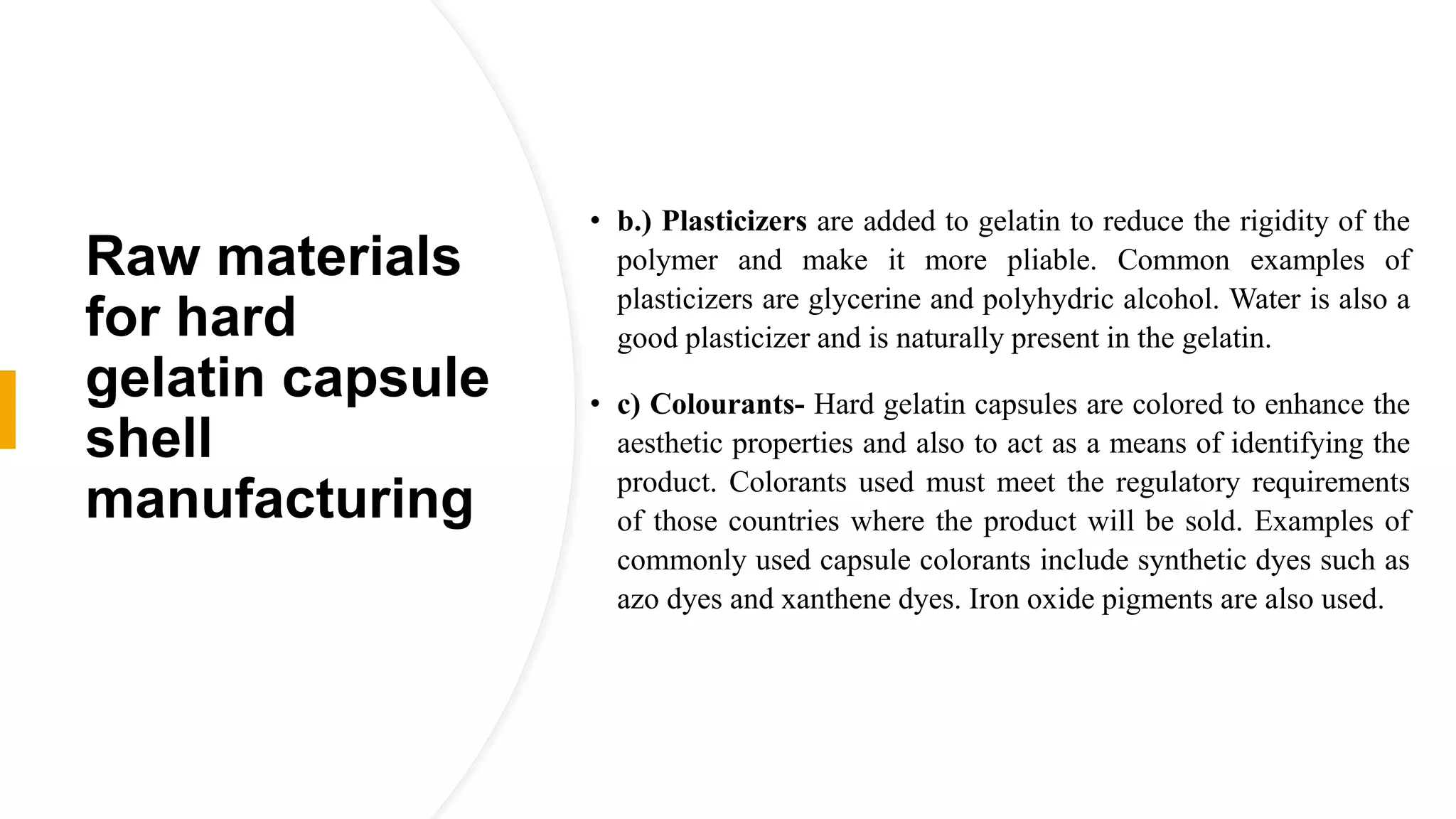 Production process of hard gelatin capsule | PPTX