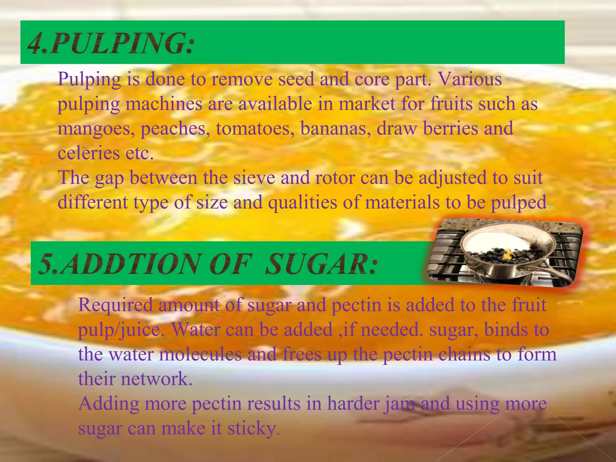 Production process of jam 1 | PPT