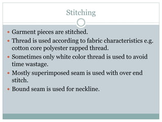 Production Process of T-Shirt | PPTX