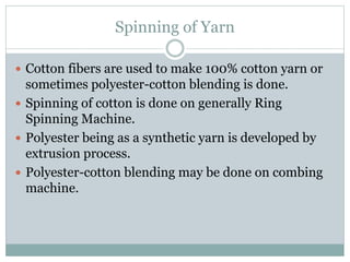 Production Process of T-Shirt | PPTX