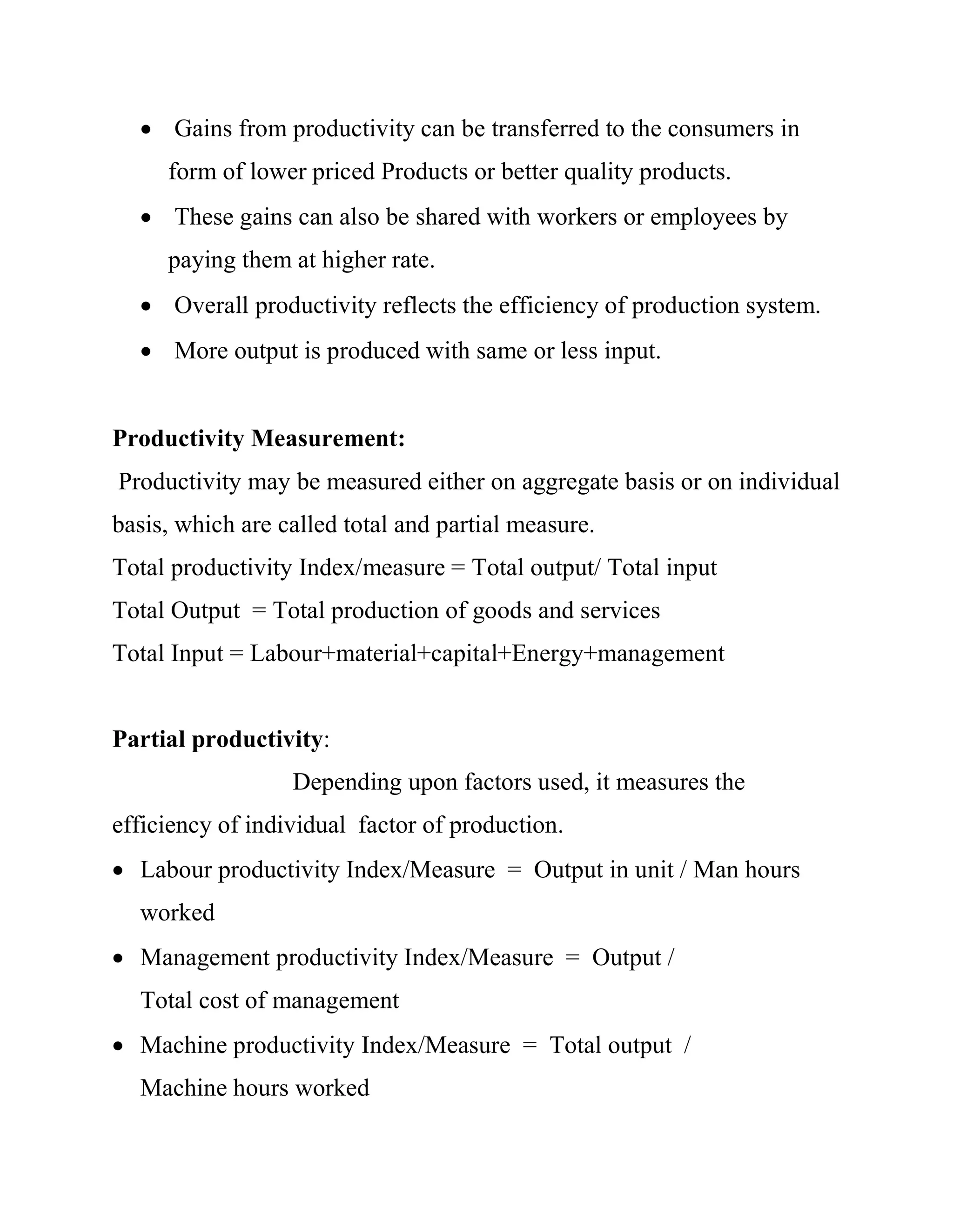 Production & productivity | PDF