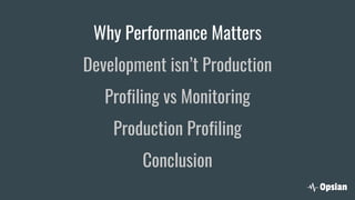 Production profiling: What, Why and How | PDF