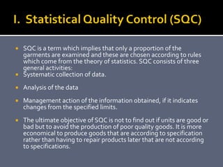 Production Quality control in fashion industry -Part 1 by Rajesh Sharma ...