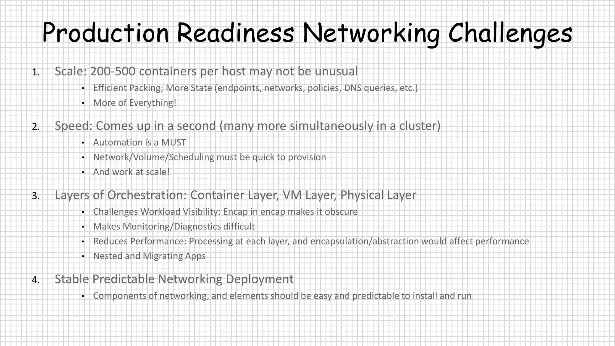 Container Networking Challenges for Production Readiness | PPTX