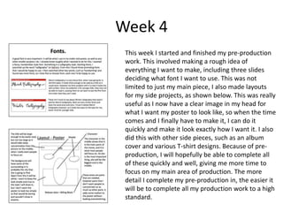 FMP: Weekly Reflection Finished | PPT