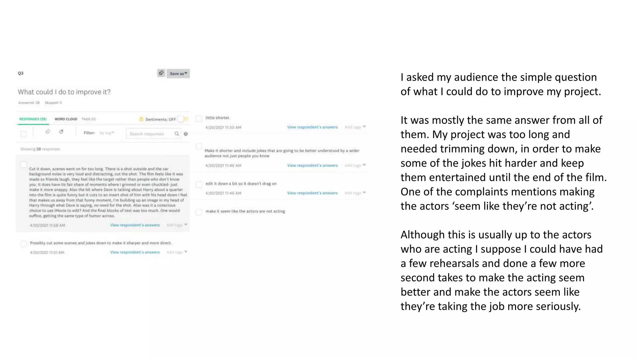 Production reflection | PPT