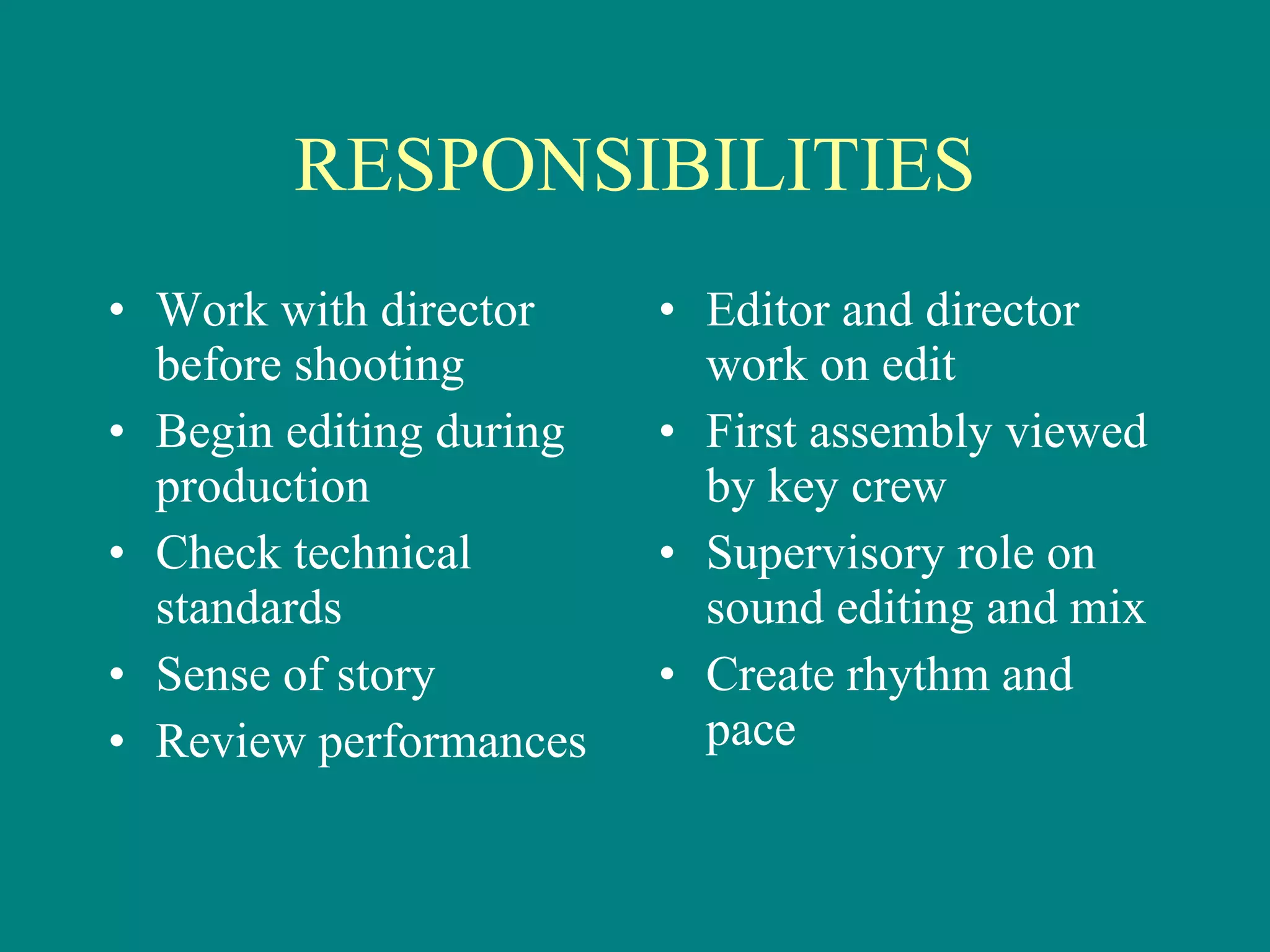 Production roles | PPT