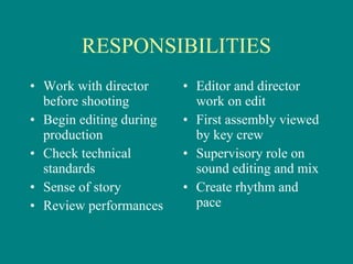 Production roles | PPT