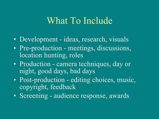 Production roles | PPT