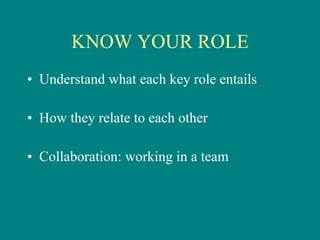Production roles | PPT