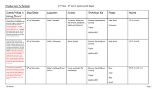 Production Schedule | PPT