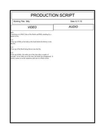 Production script | DOC