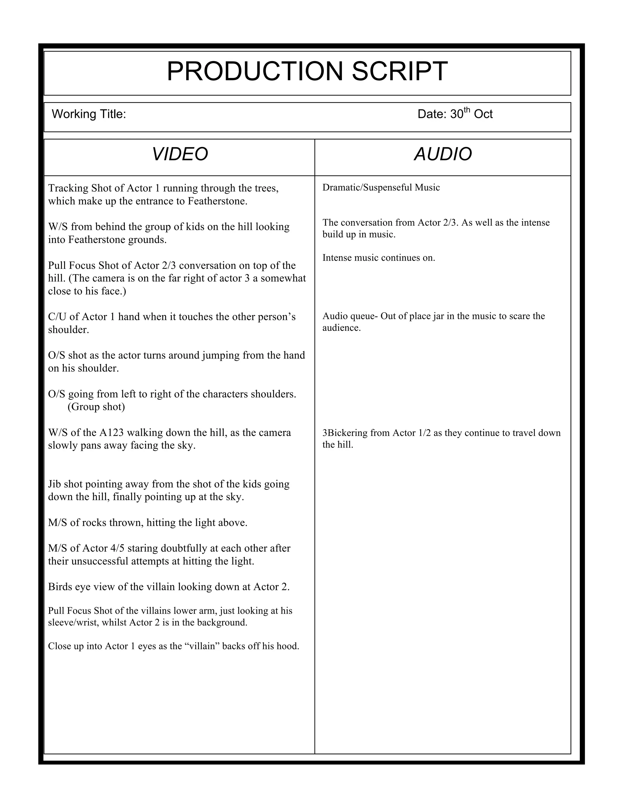 Production script 2 | PDF